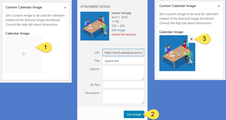 Custom Calendar Image – Venture Event Manager Documentation